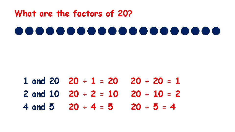 x Numbers Year 5 6 Multiples factors primes