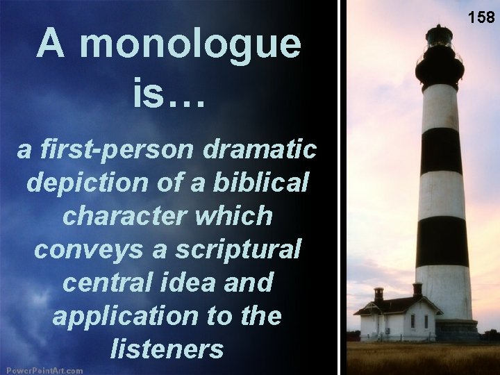 Preaching through Monologues Bringing your people back in