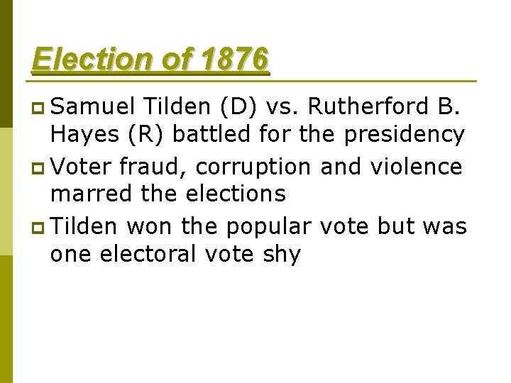 AP Chapter 17 Reconstruction Politics of Rebuilding America