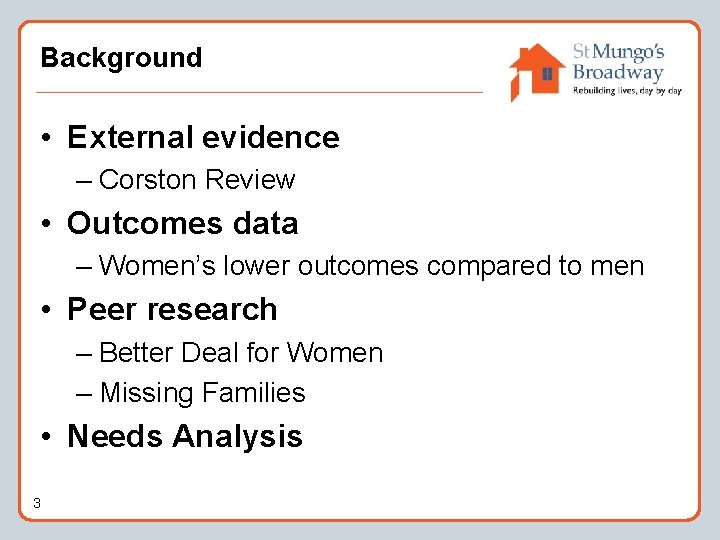 Esther Sample Womens Strategy Manager St Mungos Broadway