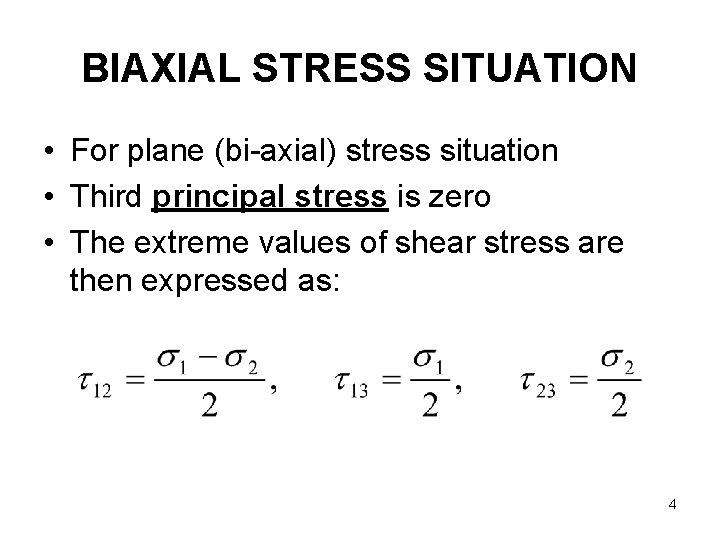 BIAXIAL STRESS AND MSS THEORY FAILURE BOUNDARIES PART