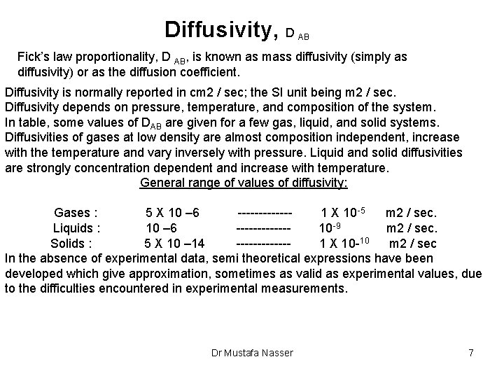 Diffusion of gases A and B Plus Convection