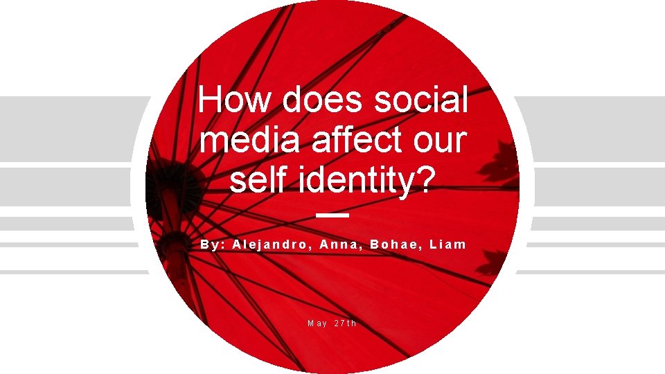 How does social media affect our self identity
