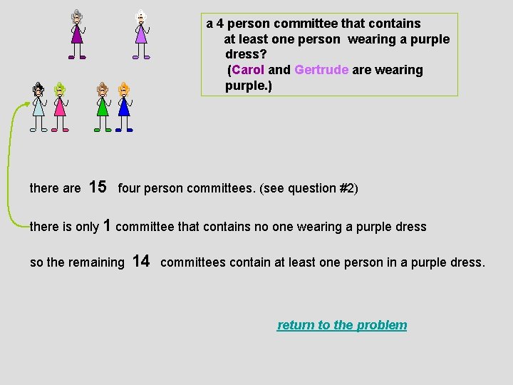 Alice Betty Carol Daphne Edna and Gertrude are