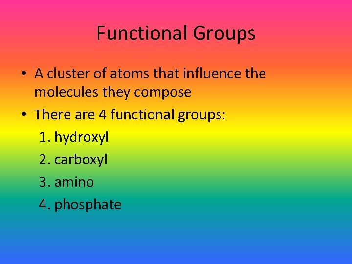 Chapter 3 Biochemistry Pg 50 Section 1 Carbon