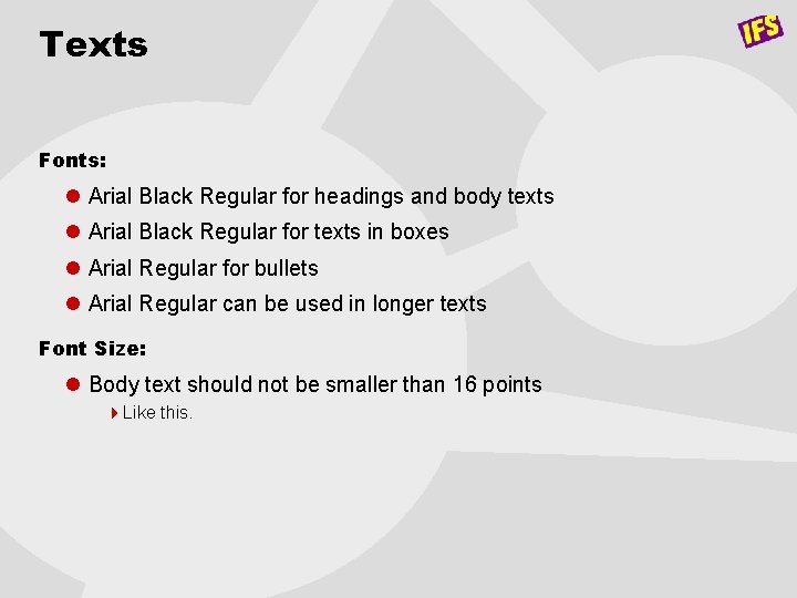 Guidelines Power Point Presentations About the Template The