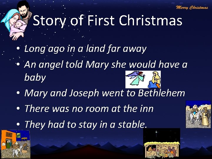 Presentation on Christmas Christmas y b d e