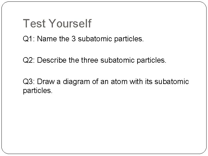 Atoms Elements and Compounds Unit 2 Atoms Matter