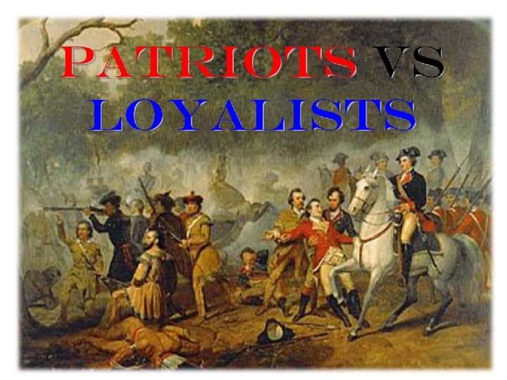 What is a PATRIOT Patriots were people who
