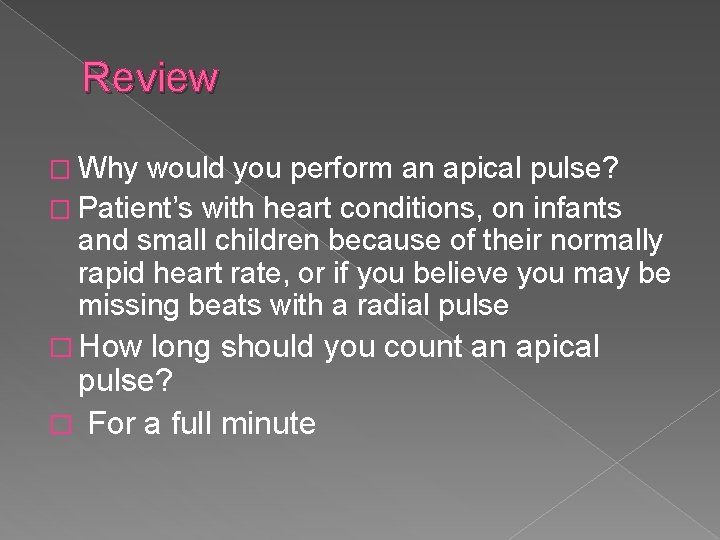 Review Beginning the Patients Record Chapter 13 Review