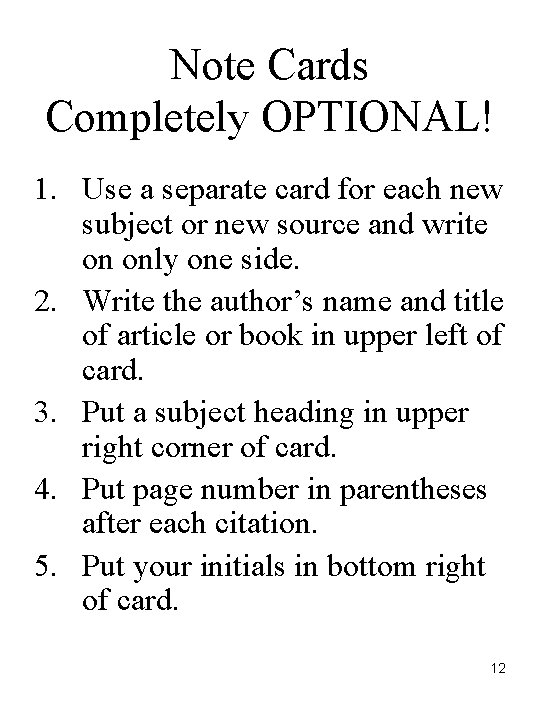 Research Paper The steps of writing a research