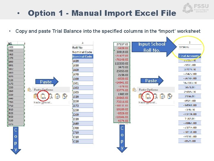 Using the Accountant Report Template Accountant Report Import