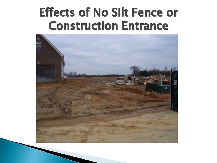 Erosion Control for Single Family Home Construction City