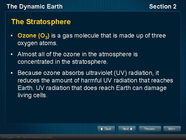 The Dynamic Earth Continued Atmosphere Hydrosphere and Biosphere