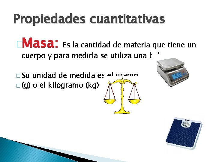 Unidad 1 Caractersticas de la materia Curso 4