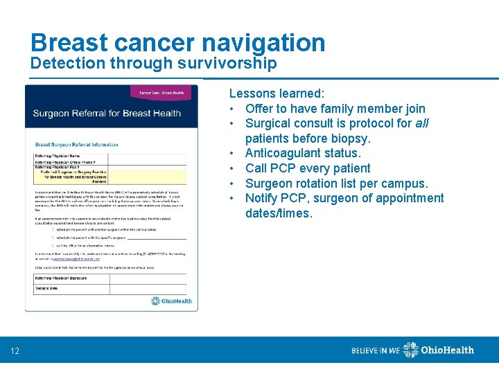 Breast Cancer Navigation Across the spectrum of the