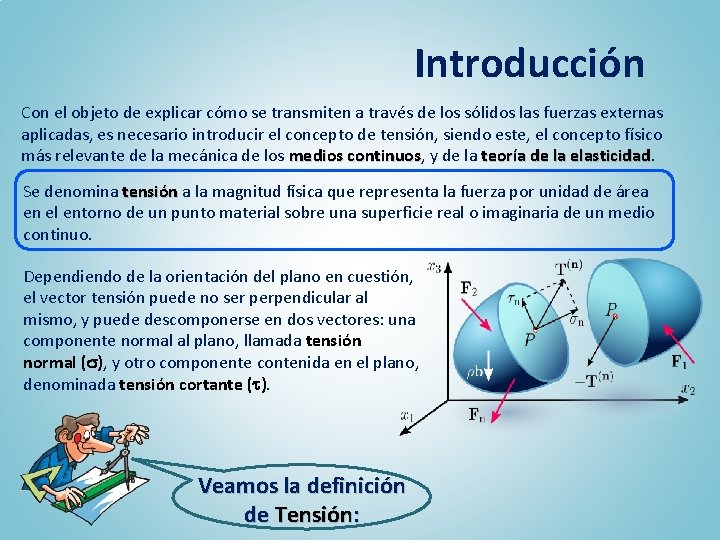 Estados de Tensin y Deformacin Tensor de Tensiones