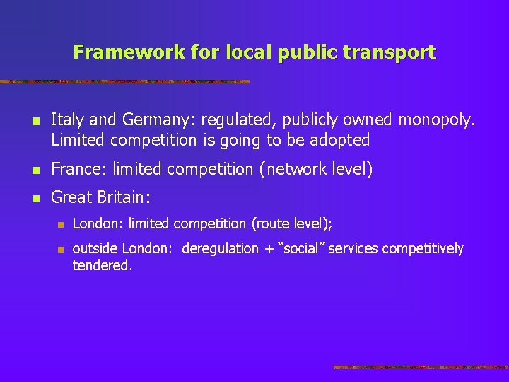 Reforming transit Why smaller public transport subsidy is