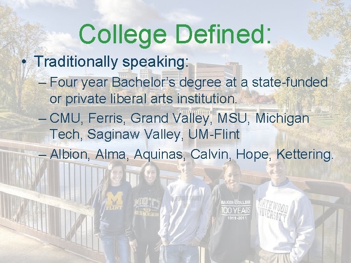February 9 2016 Partner Schools Mott Community College