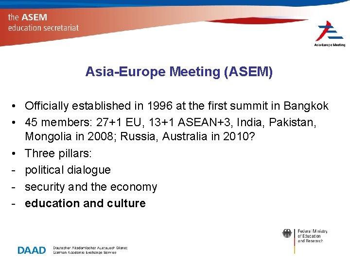 EuropeAsia Higher Education forby Research Dr Holger Finken