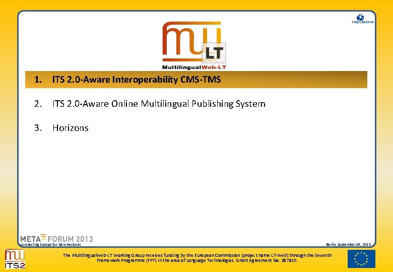 Business Benefits of ITS 2 0 Aware Interoperability