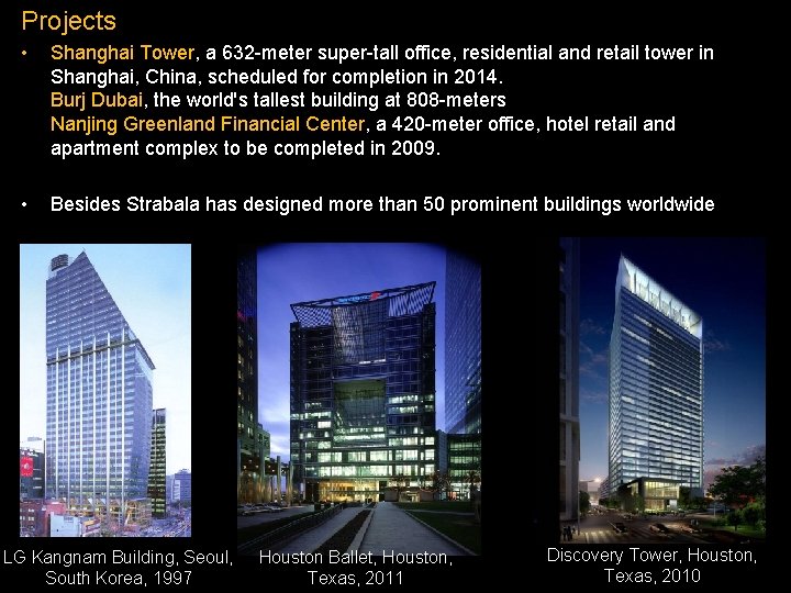 MARSHALL STRABALA DESIGN DIRECTOR GENSLER ARCHITECT SEMINAR PRESENTATION