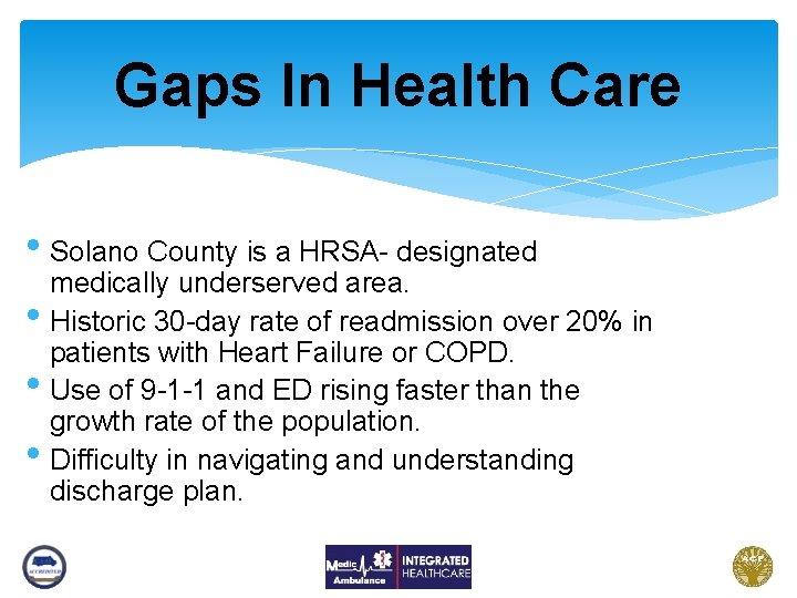 James Pierson VPCOO Medic Ambulance Service Medic Introduction