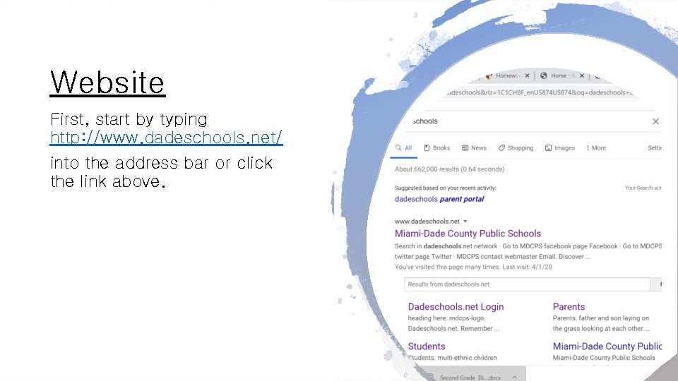 How to Access Your Childs Gradebook Website First