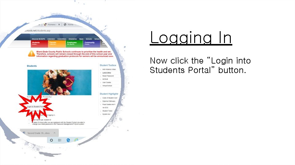 How to Access Your Childs Gradebook Website First