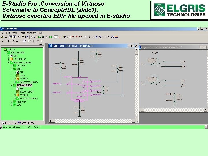 Welcome Elgris Technologies Inc Provider of schematic translationvisualization