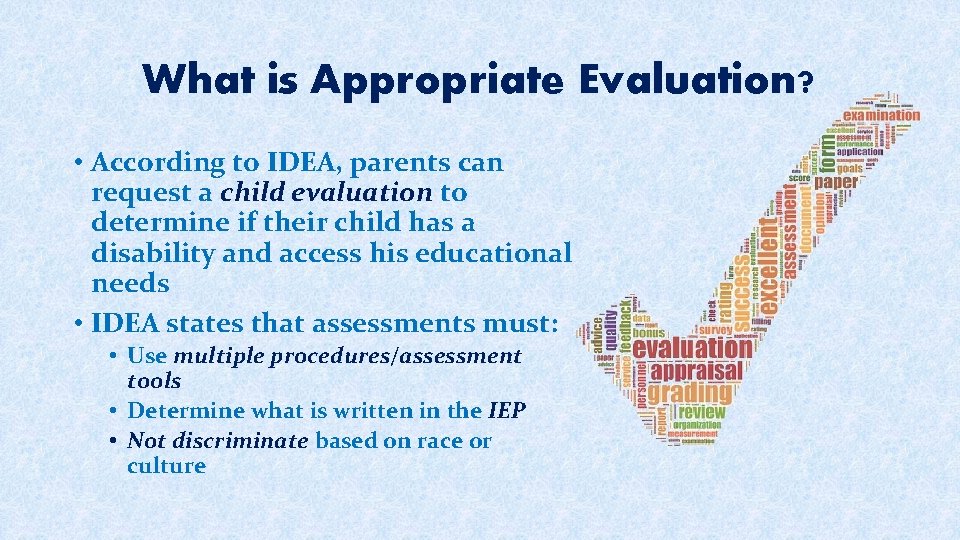 Principles Purpose of IDEA 2004 The Importance of