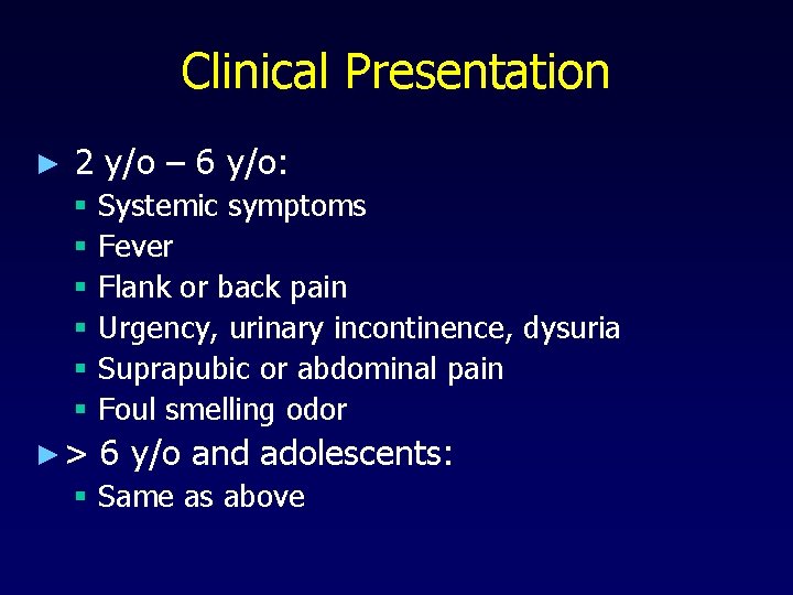 Urinary Tract Infection in Children Amalia Guardiola Joint