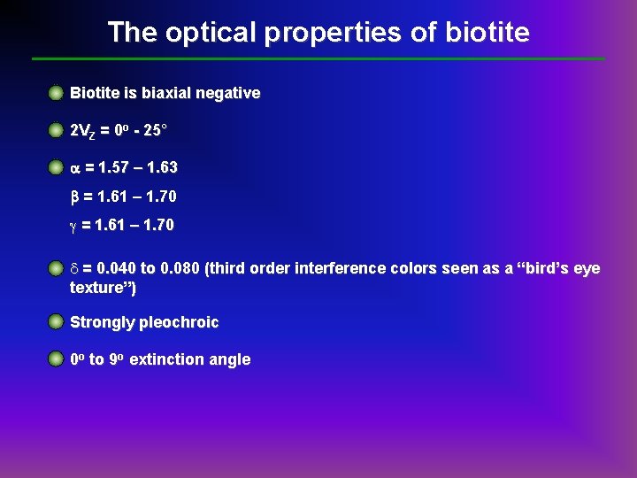 Trioctahedral micas By Dominic Papineau Annite Potassium Iron