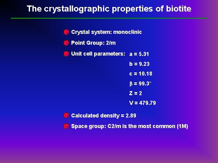 Trioctahedral micas By Dominic Papineau Annite Potassium Iron