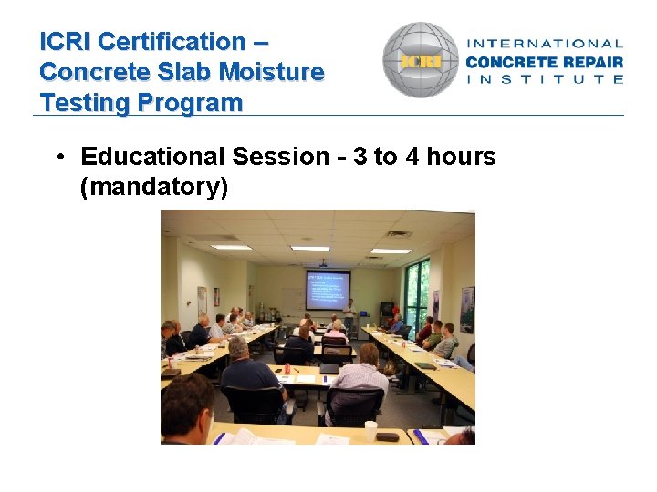 Concrete Slab Moisture Testing Technician Certification Program Throughout