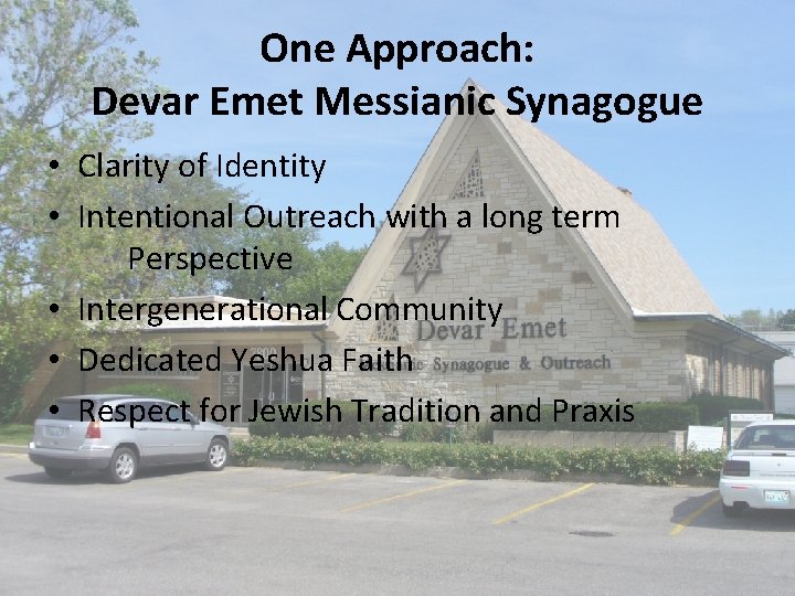 The Benefits of an Identifiable Messianic Jewish Community