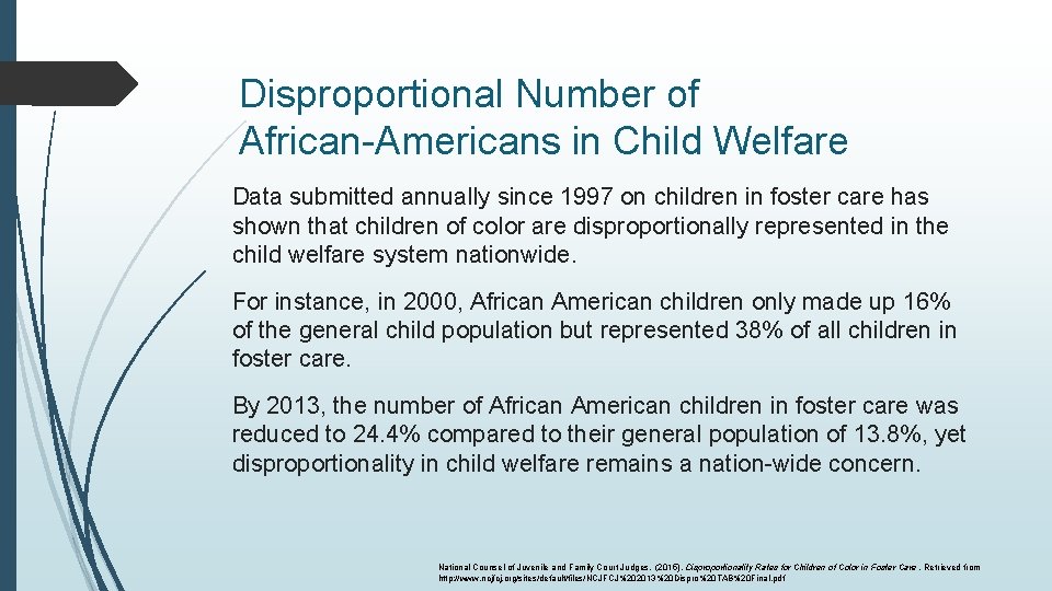 Child Welfare Permanency and Racial Equity Efforts in