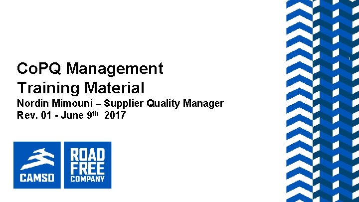 Co PQ Management Training Material Nordin Mimouni Supplier