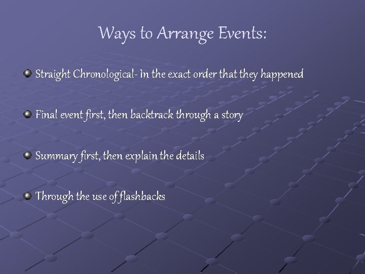 Narrative Writing To be a person is to