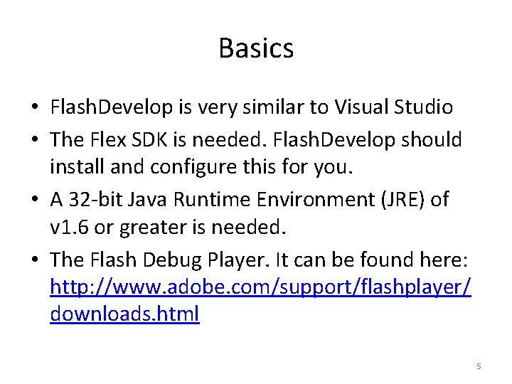 Game Design I Action Script Introduction Ch 1