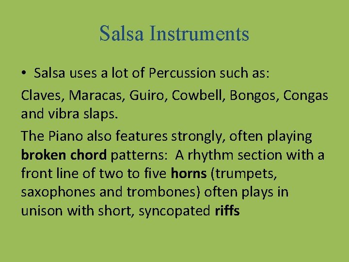 Music of Brazil Cuba Trinidad and Tobago Samba