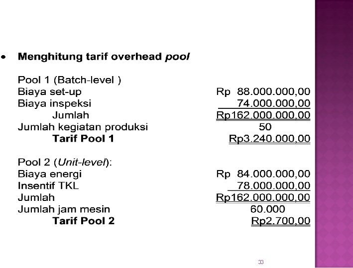 PENENTUAN KOS PRODUK DAN MANAJEMEN KOS 1 Jenis
