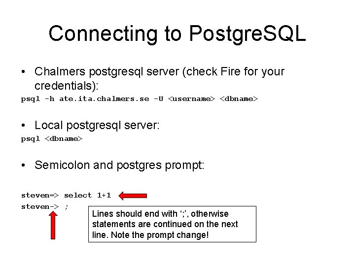Lecture 5 Database Construction and Usage SQL DDL