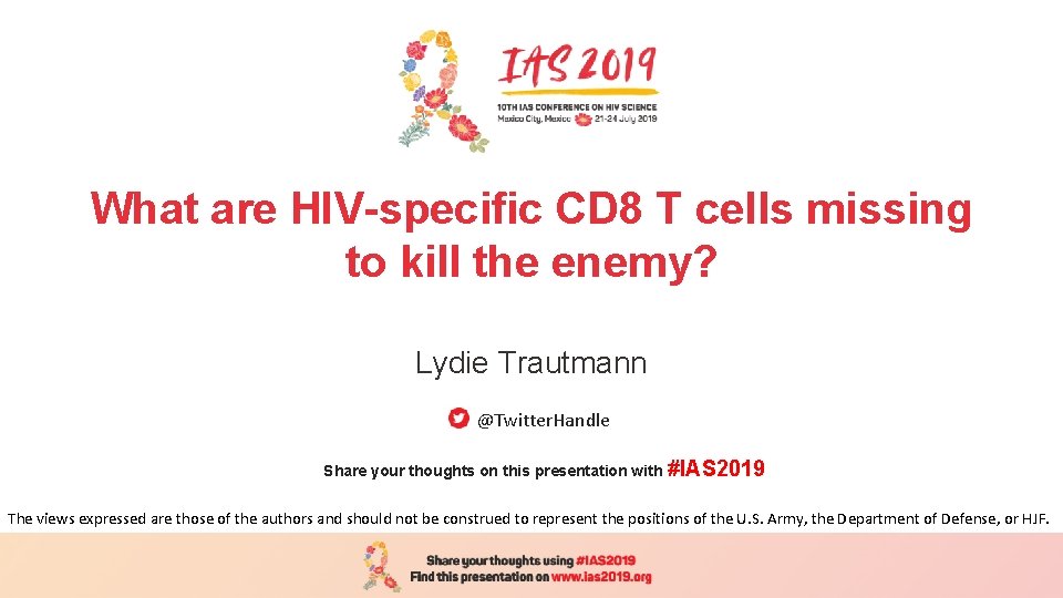 What are HIVspecific CD 8 T cells missing