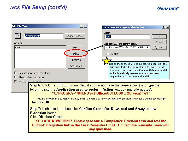 Outlook Integration with Compliance Calendar Training Calendar Gensuite