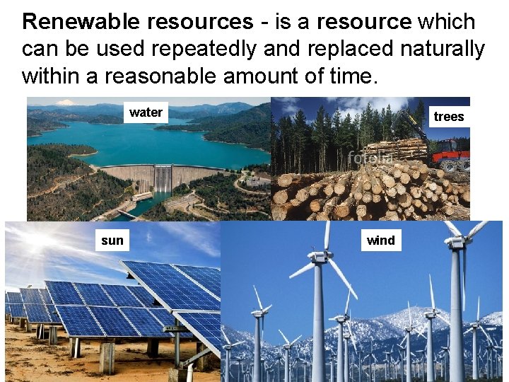 HUMANS the ENVIRONMENT Our biosphere provides many goods