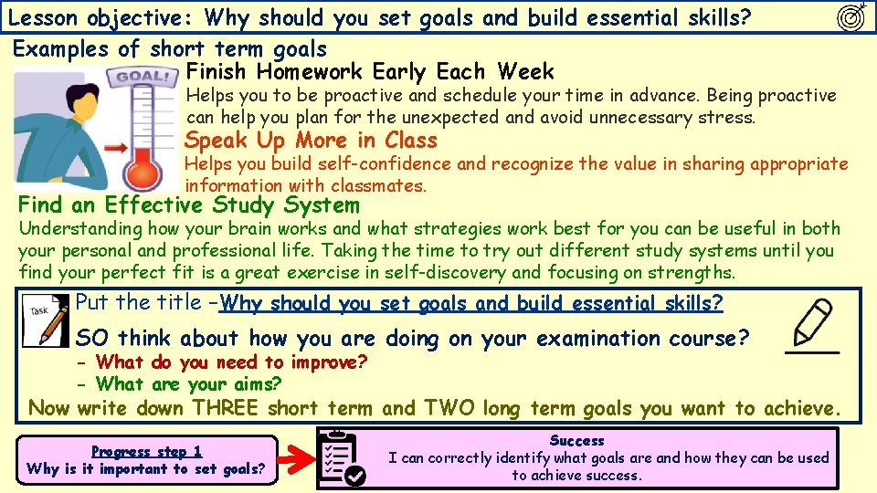 Why should you set goals and build essential