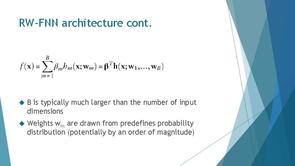 Randomness in Neural Networks Presented by Paul Melman