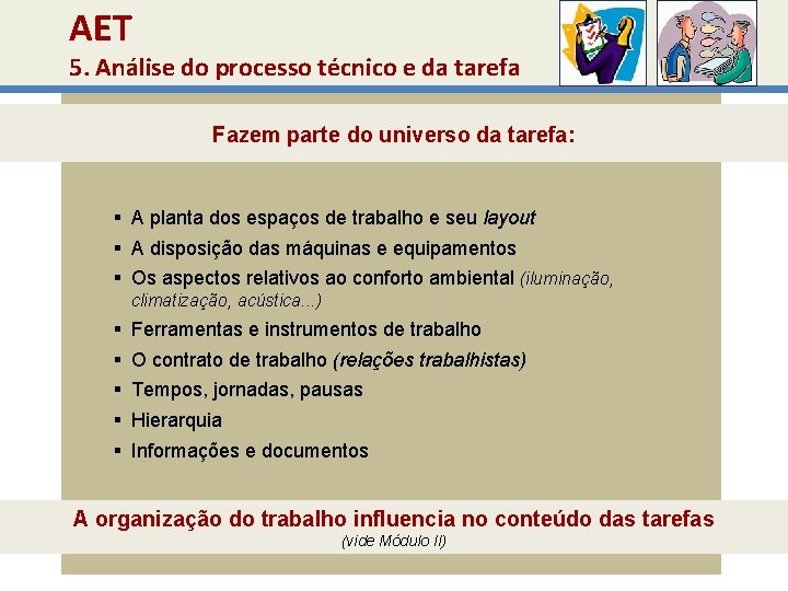 Mdulo VI aula 2 O mtodo AET Etapas