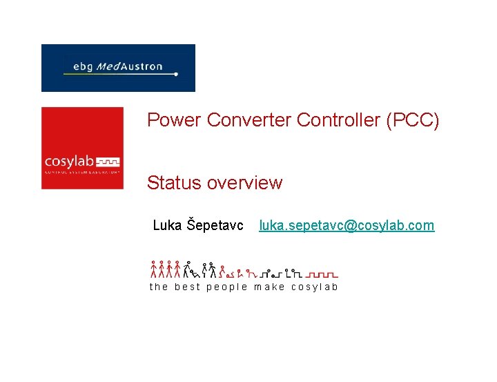 Power Converter Controller PCC Status overview Luka epetavc